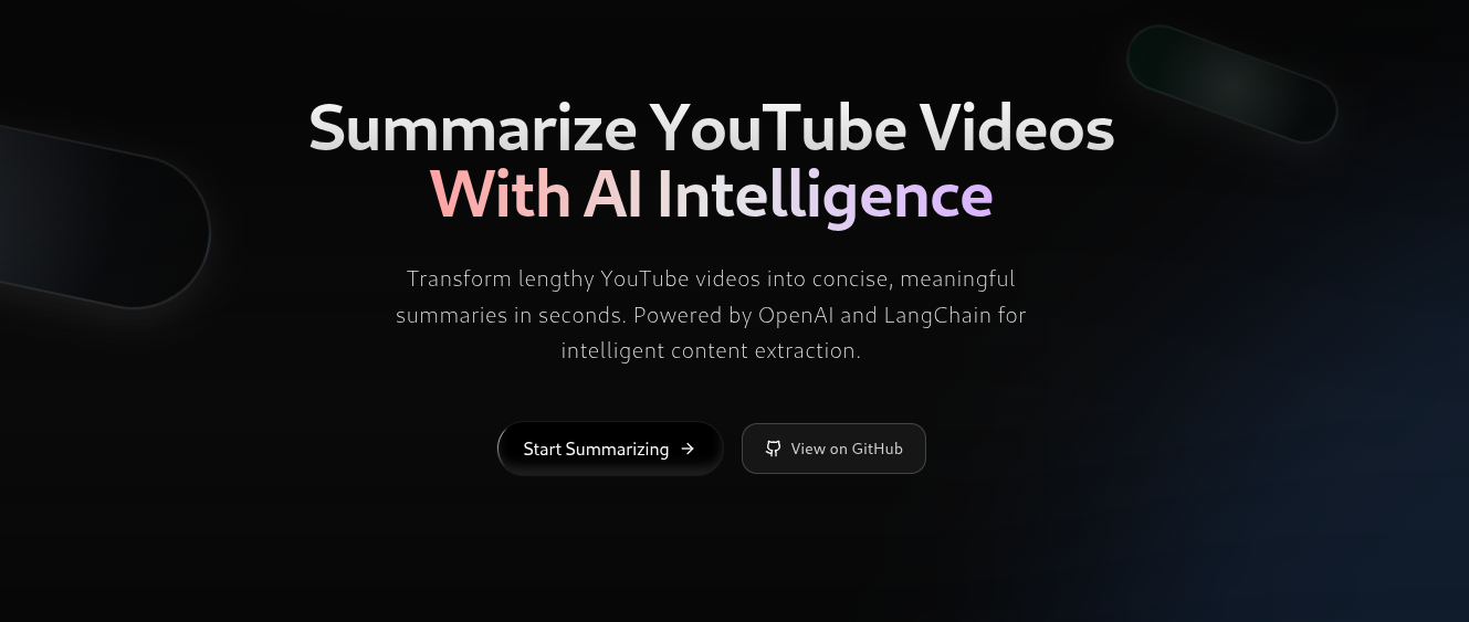 SumTube - YouTube Video Summarizer